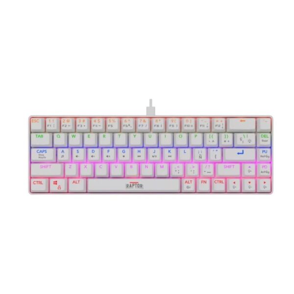 Teclado Gamer Raptor Fireclaw M68 Mecanico Retroiluminado Switch Red ...