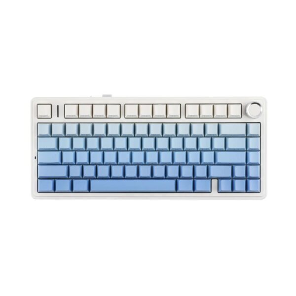 TECLADO MECANICO AULA F75 WHITE GRADIENT BLUE WIRELESS SW REAPER ...